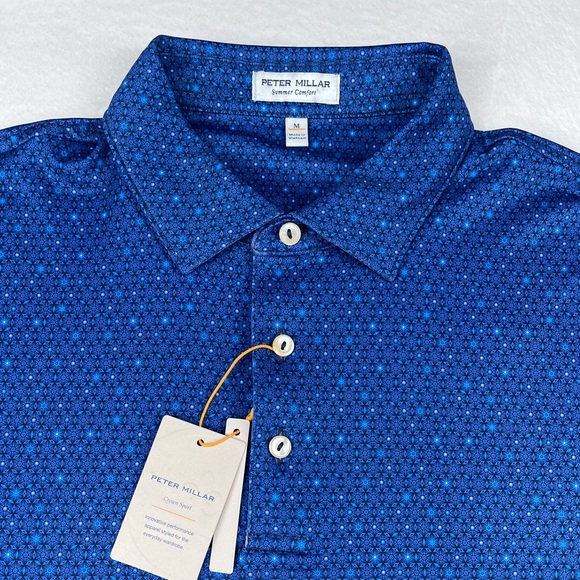 Peter Millar | Shirts | Peter Millar Mens Avon Navy Summer Comfort Golf ...